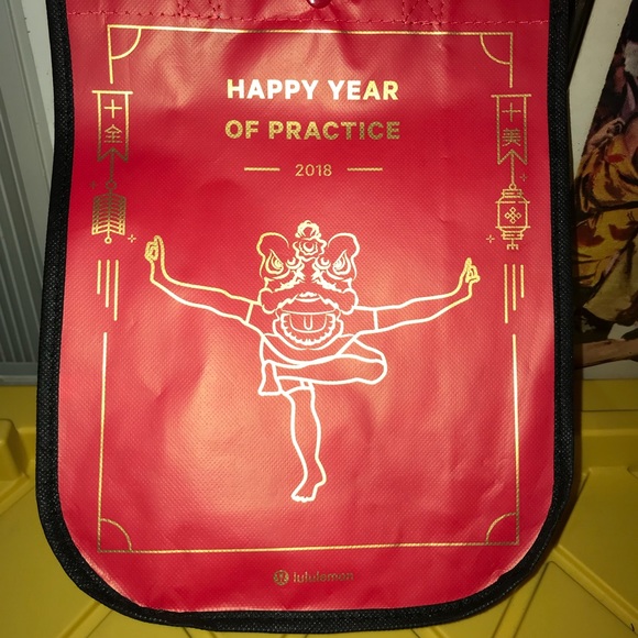 lululemon athletica | Bags | Rare Lululemon Small Shopping Bag Chinese ...
